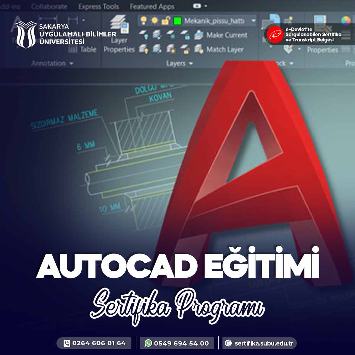Autocad E itimi Sertifika Program 